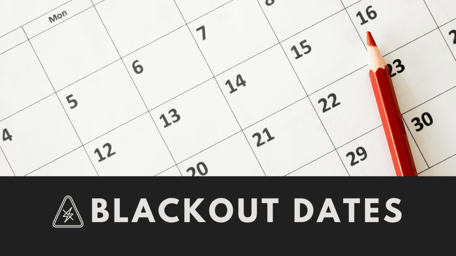 BLACKOUT DATES IN SELECT U.S. CITIES - Kintetsu KIE USA
